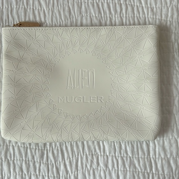 Thierry Mugler | Bags | Thierry Mugler White Alien Makeup Bag | Poshmark